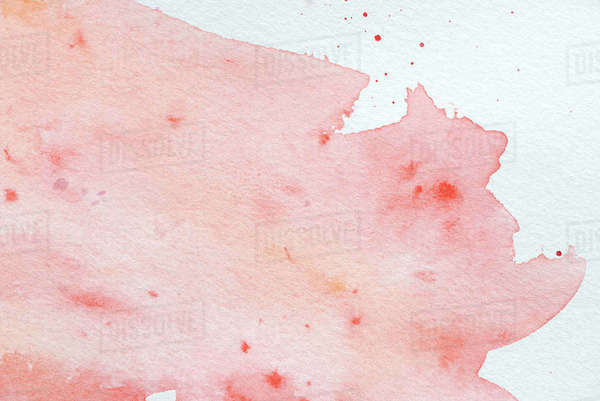Abstract background with red watercolor painting on white paper - Stock ...