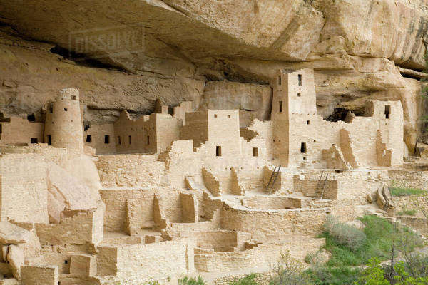 CO, Colorado, Mesa Verde National Park, home of Ancestral Pueblo people ...