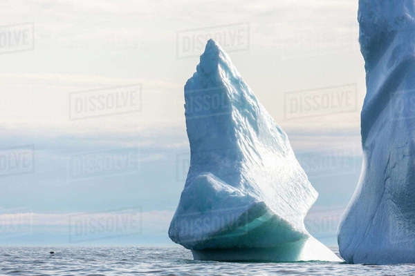 Majestic iceberg formation on Atlantic Ocean Greenland - Royalty-free ...