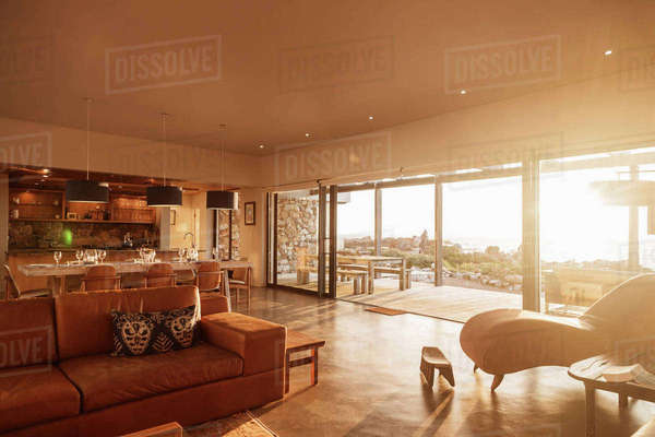 Sunny home showcase interior living room - Royalty-free Stock Photo ...