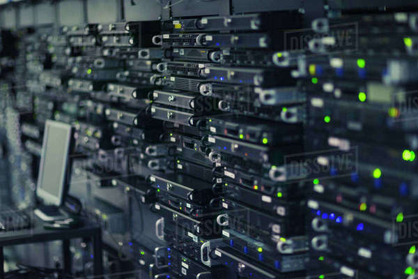 Server room rack panel - Royalty-free Stock Photo | Dissolve