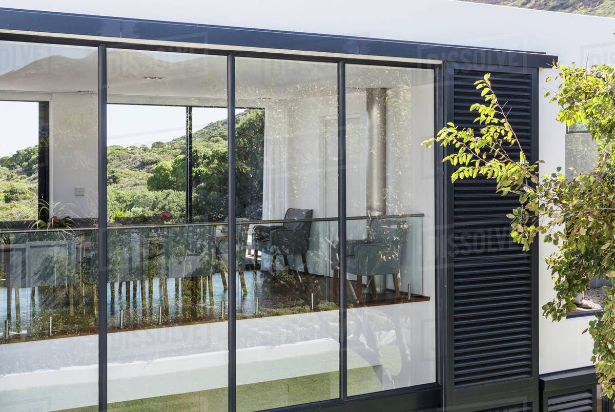 Home showcase exterior dining room windows - Royalty-free Stock Photo ...