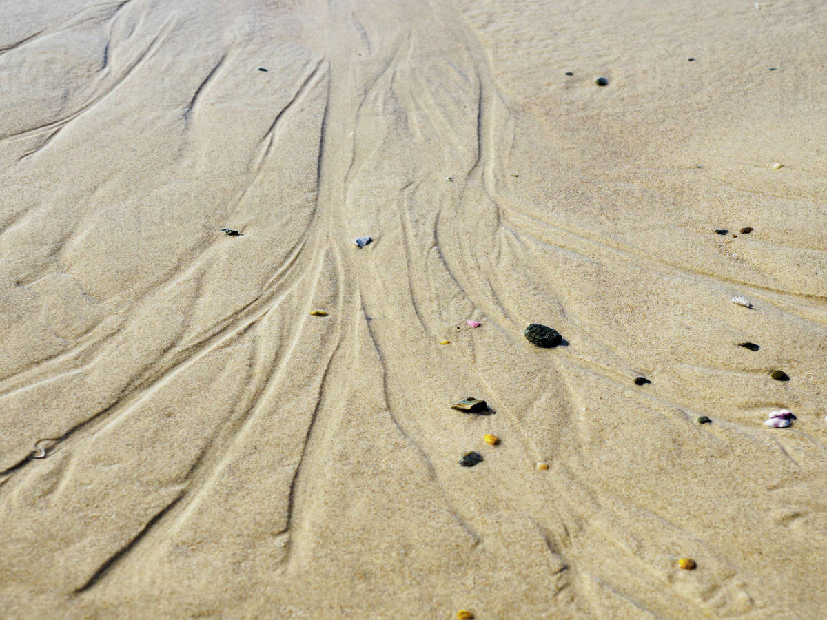 Rivulets in sand - Royalty-free Stock Photo | Dissolve