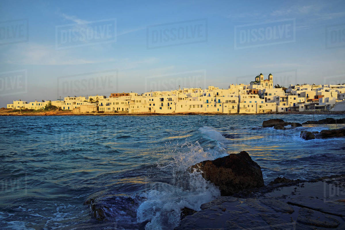 Naousa village on the coast of Paros, Greece - Royalty-free Stock Photo ...