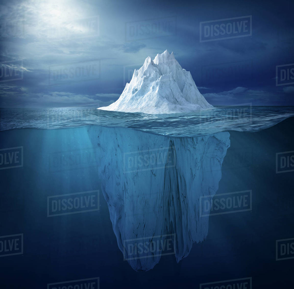 Iceberg in ocean - Royalty-free Stock Photo | Dissolve
