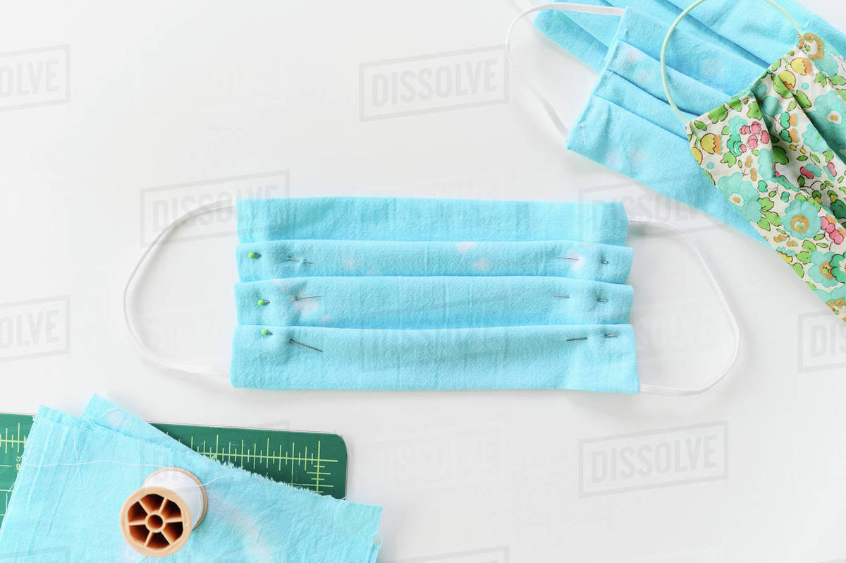 Making homemade cloth face masks - Royalty-free Stock Photo | Dissolve