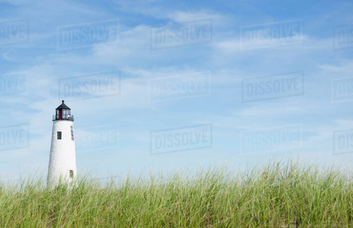 USA, Massachusetts, Nantucket, Great Point, Great Point Lighthouse ...