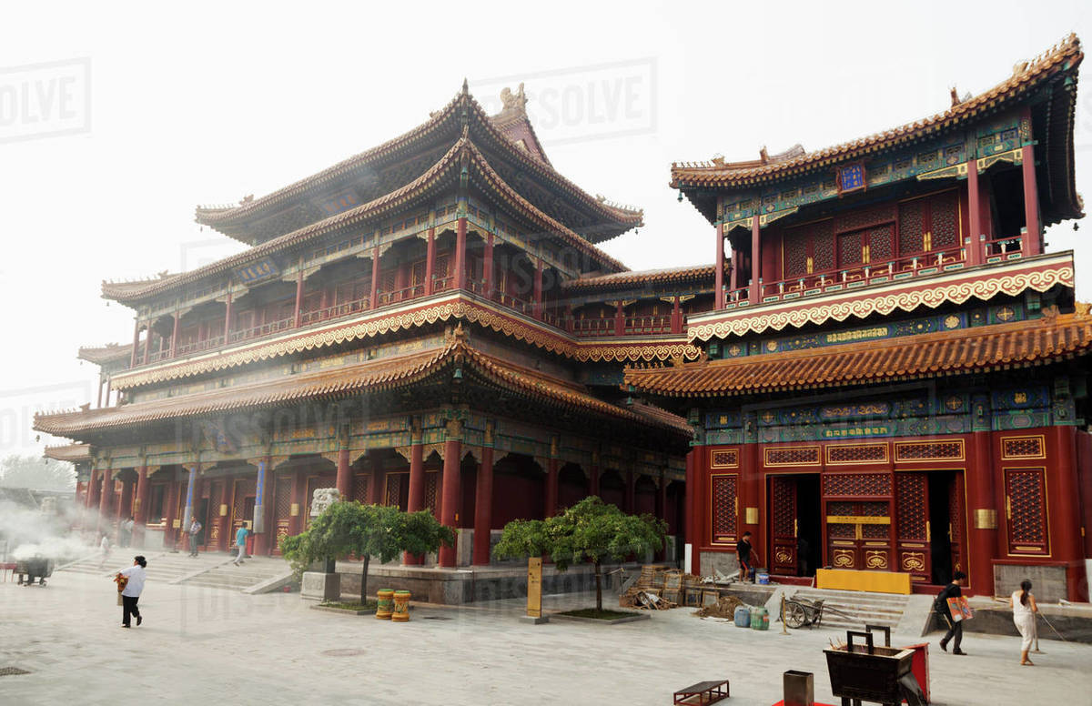 Lama Temple on village street - Royalty-free Stock Photo | Dissolve
