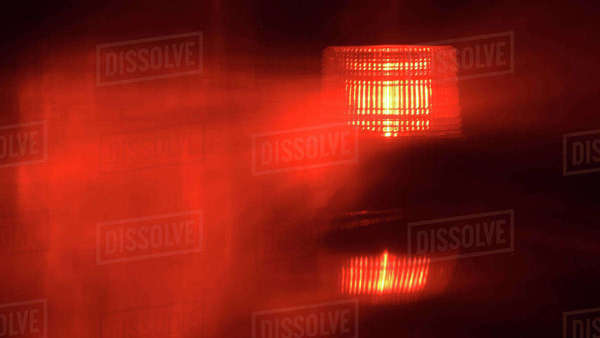 Close-up of flashing red emergency light at night - Royalty-free Stock ...