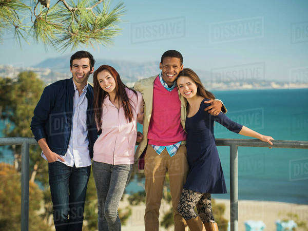 Portrait of two happy couples - Royalty-free Stock Photo | Dissolve