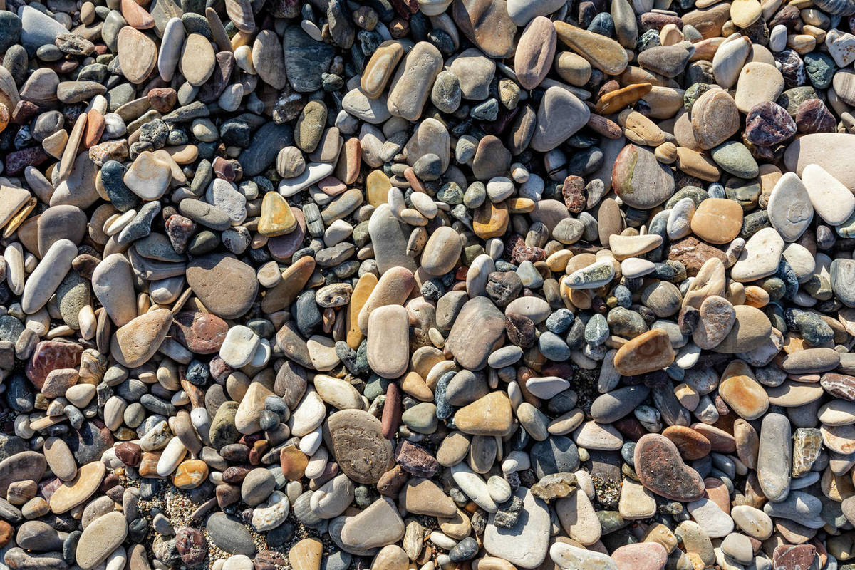 Overhead view of beach rocks - Royalty-free Stock Photo | Dissolve