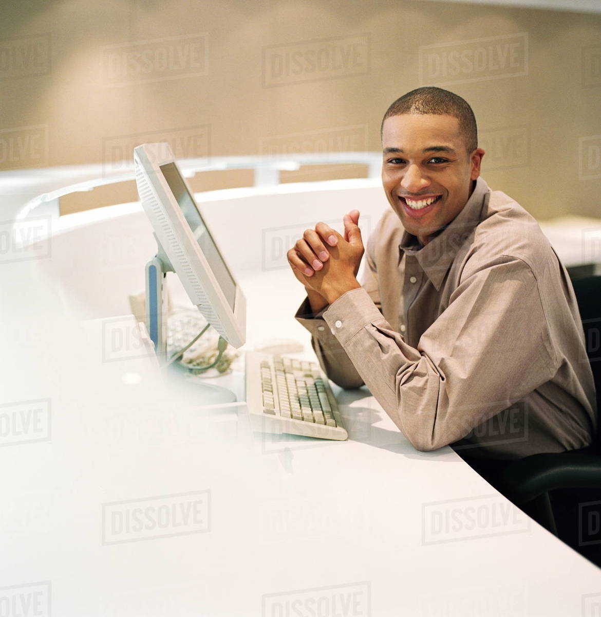 Portrait of young office worker - Royalty-free Stock Photo | Dissolve