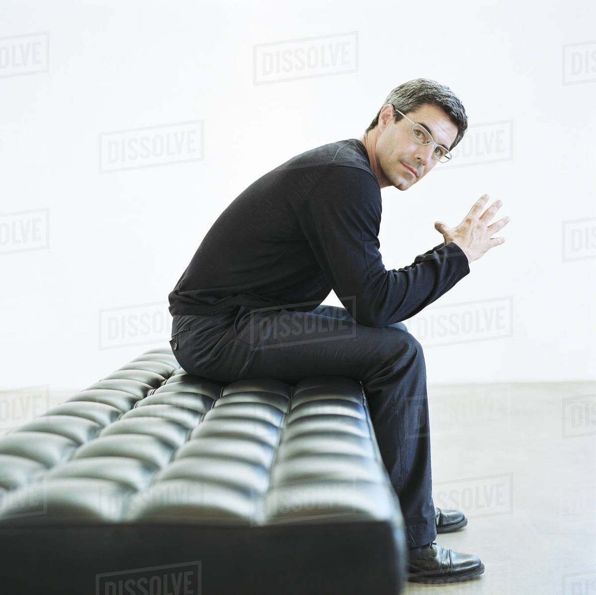 Portrait of contemplating man - Stock Photo - Dissolve