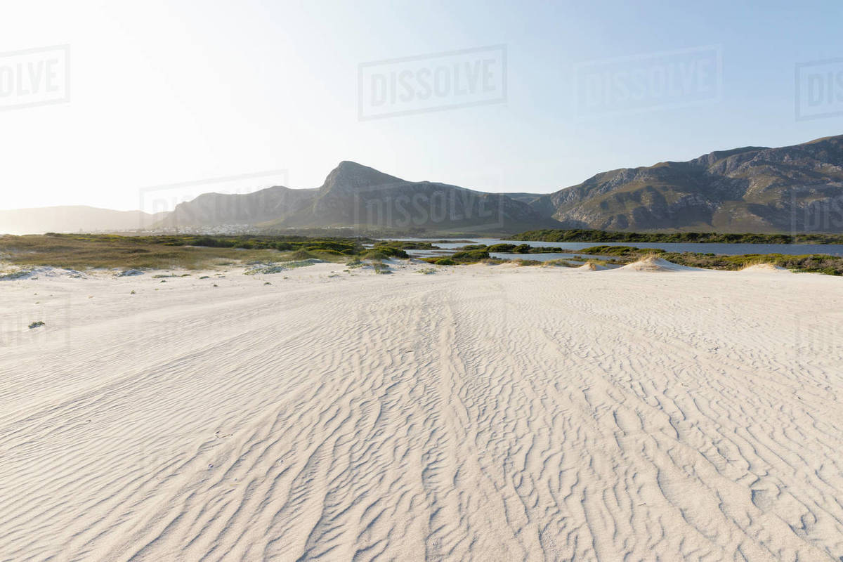 South Africa, Hermanus, Sand and lagoon in Grotto Beach - Royalty-free ...