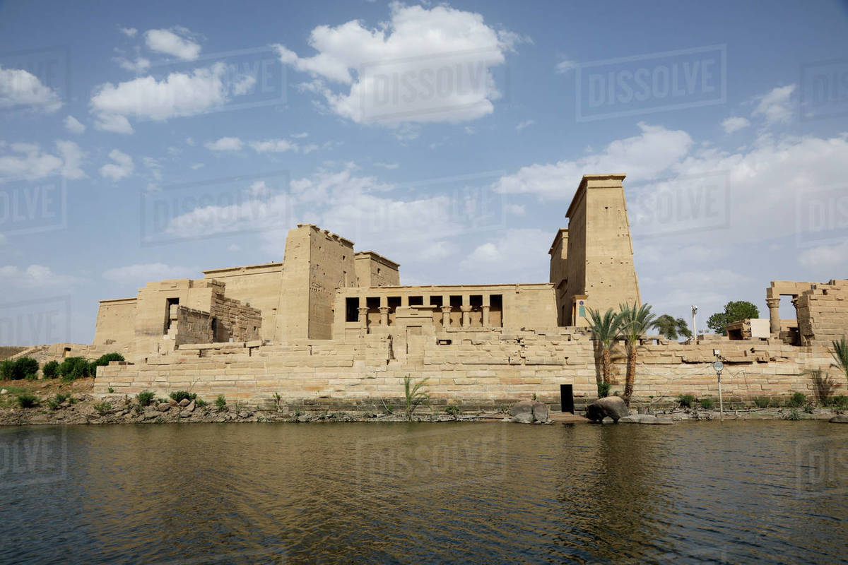 Egypt, Island of Philea, Island with Temple of Isis - Royalty-free ...