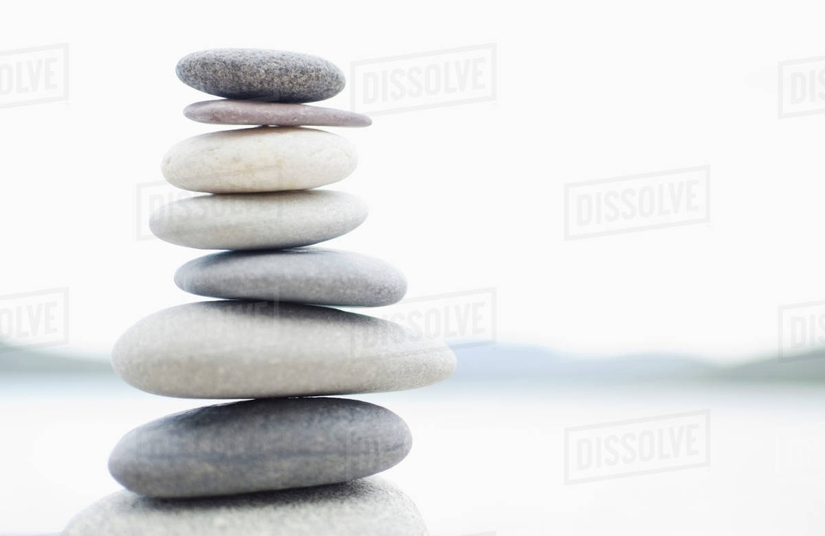 Stacked pebbles - Royalty-free Stock Photo | Dissolve