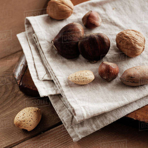 Studio shot of nuts - Stock Photo - Dissolve