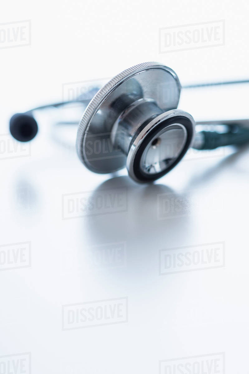 Studio shot of stethoscope - Stock Photo - Dissolve