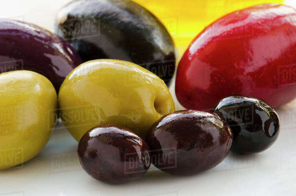 Close-up of various olives, studio shot - Royalty-free Stock Photo ...