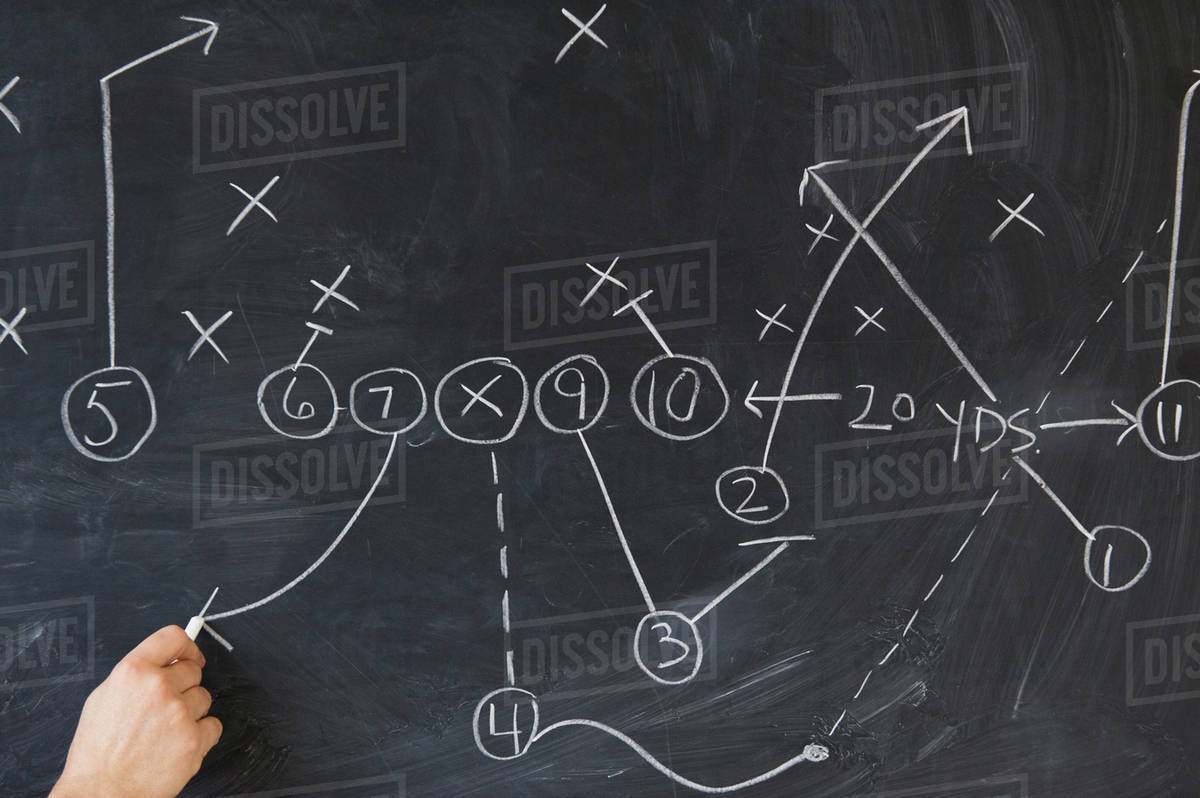 Close up of hand drawing plan on blackboard, studio shot - Stock Photo ...
