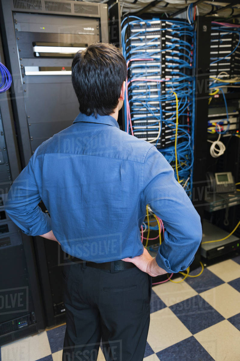 Male IT support technician - Royalty-free Stock Photo | Dissolve