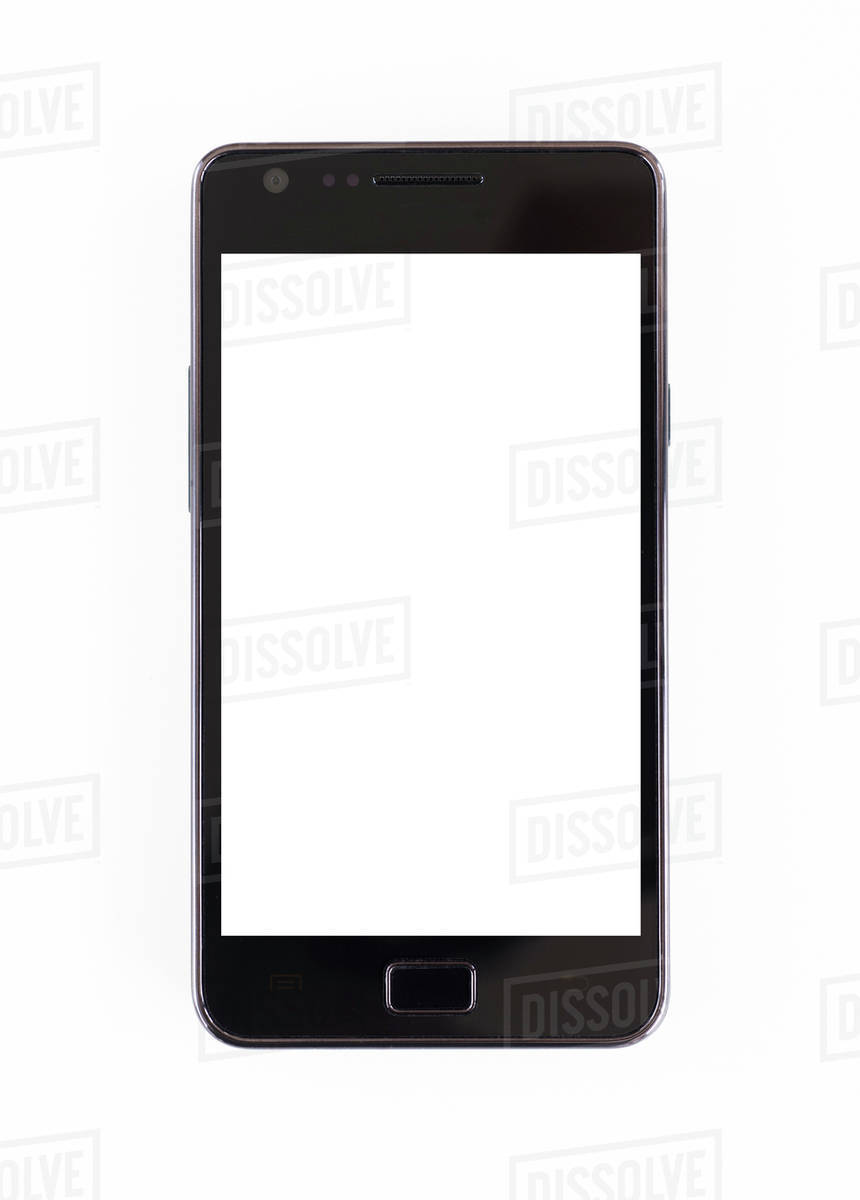 Smartphone on white background - Stock Photo - Dissolve