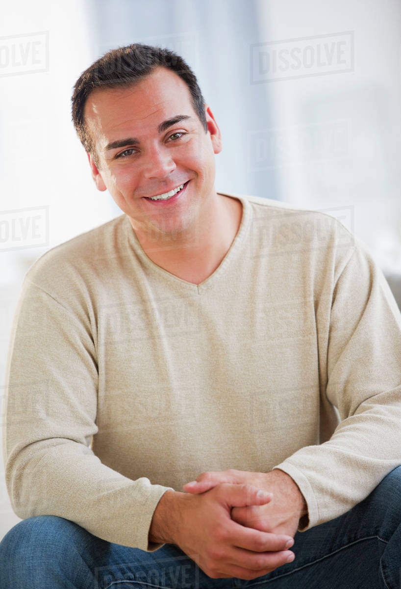 Portrait of happy man - Stock Photo - Dissolve