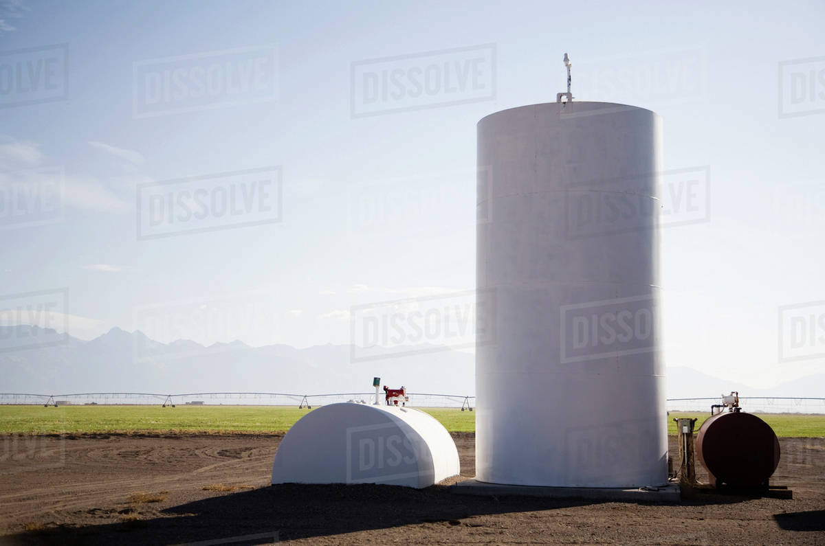 Fuel tanks on farm - Royalty-free Stock Photo | Dissolve