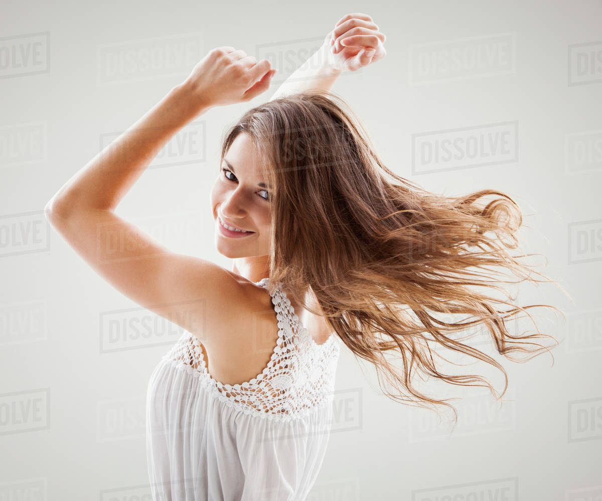 Beautiful woman dancing - Stock Photo - Dissolve