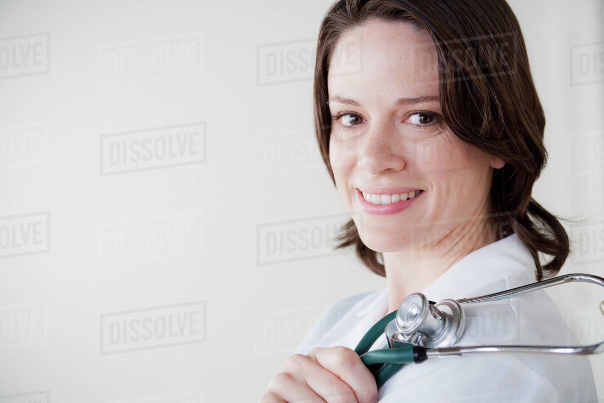Portrait of female doctor - Royalty-free Stock Photo | Dissolve