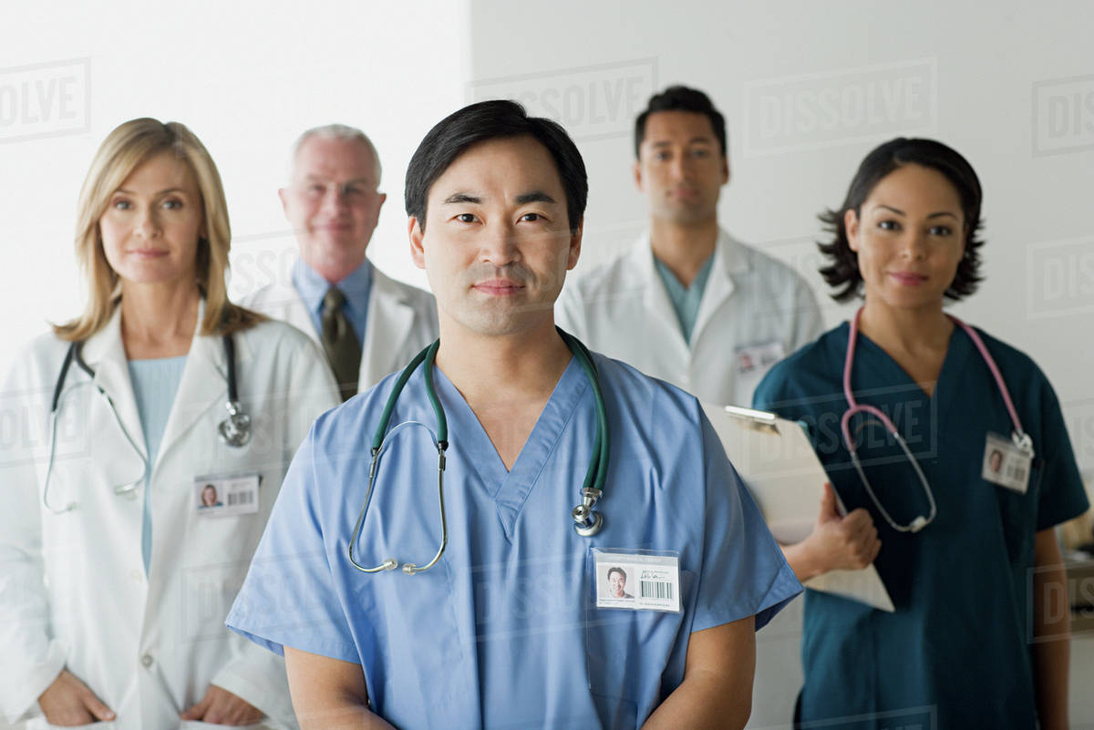 Portrait of hospital workers - Royalty-free Stock Photo | Dissolve