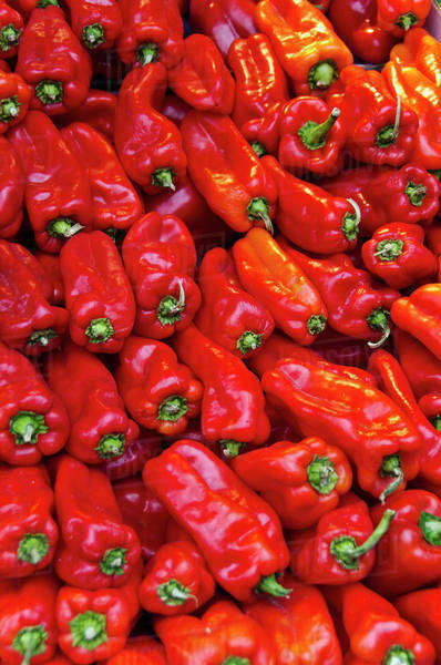 Close up of red peppers - Royalty-free Stock Photo | Dissolve