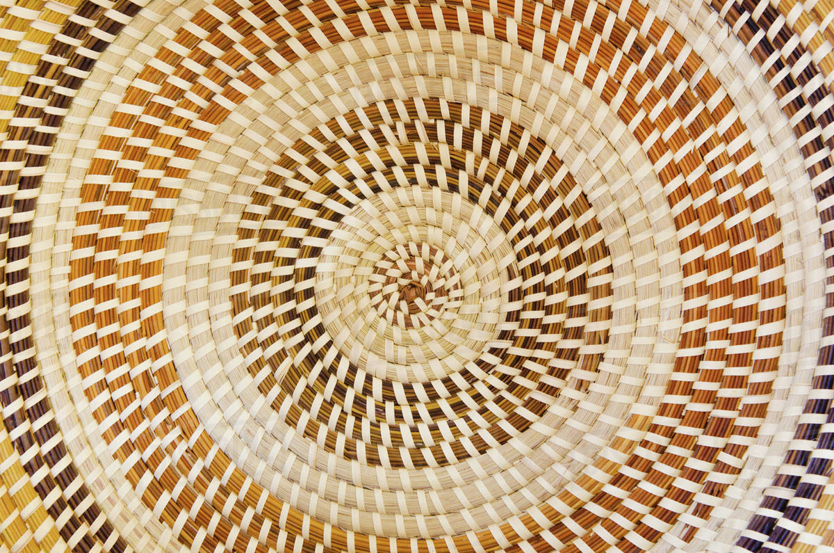 USA, South Carolina, Charleston, Sweetgrass basket pattern - Royalty ...