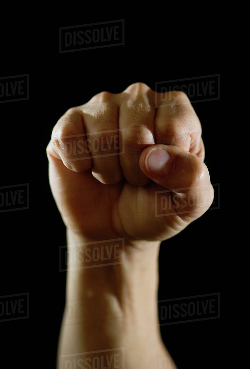 Studio shot of fist - Royalty-free Stock Photo | Dissolve