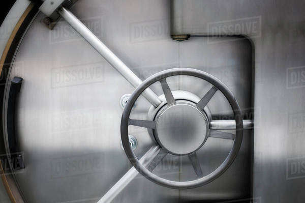 Close up of vault lock - Royalty-free Stock Photo | Dissolve