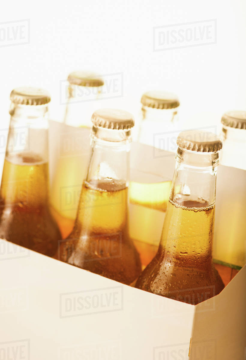 Studio shot of six pack of beer - Royalty-free Stock Photo | Dissolve