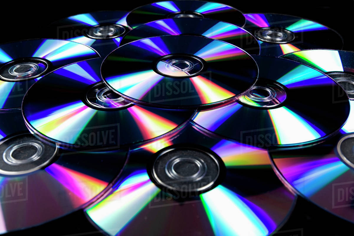 Close-up of stack of CDs - Royalty-free Stock Photo | Dissolve