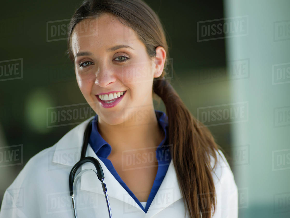 Portrait of female doctor - Stock Photo - Dissolve