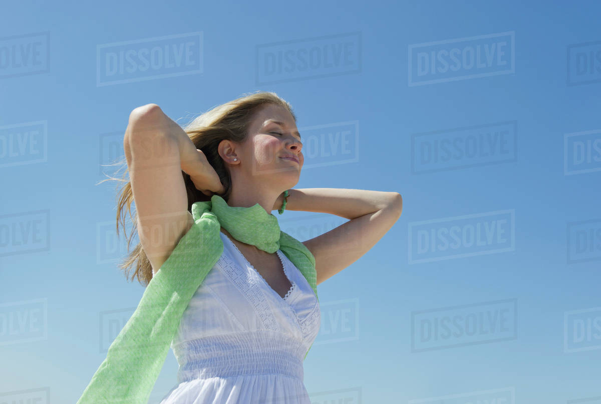 Carefree woman - Royalty-free Stock Photo | Dissolve