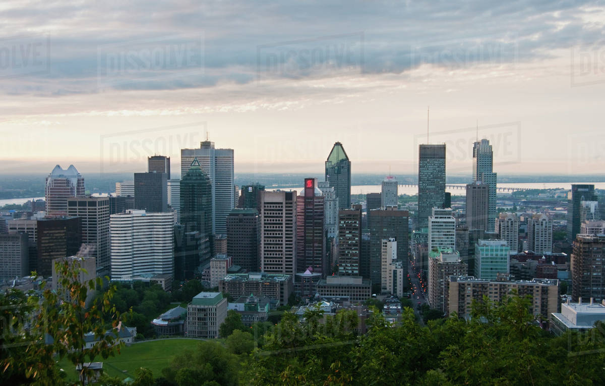 Montreal skyline - Royalty-free Stock Photo | Dissolve