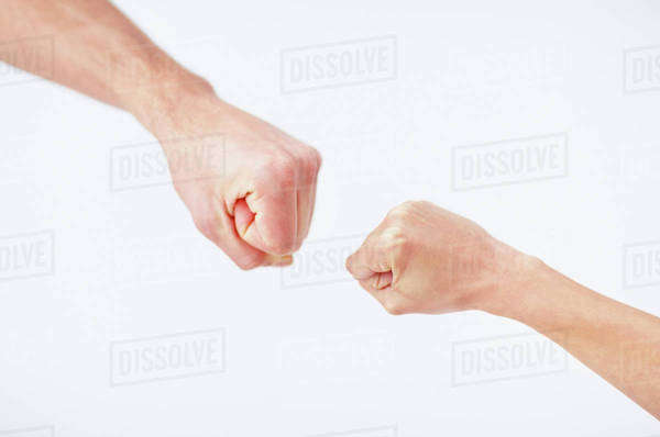 Hands in a fist - Royalty-free Stock Photo | Dissolve