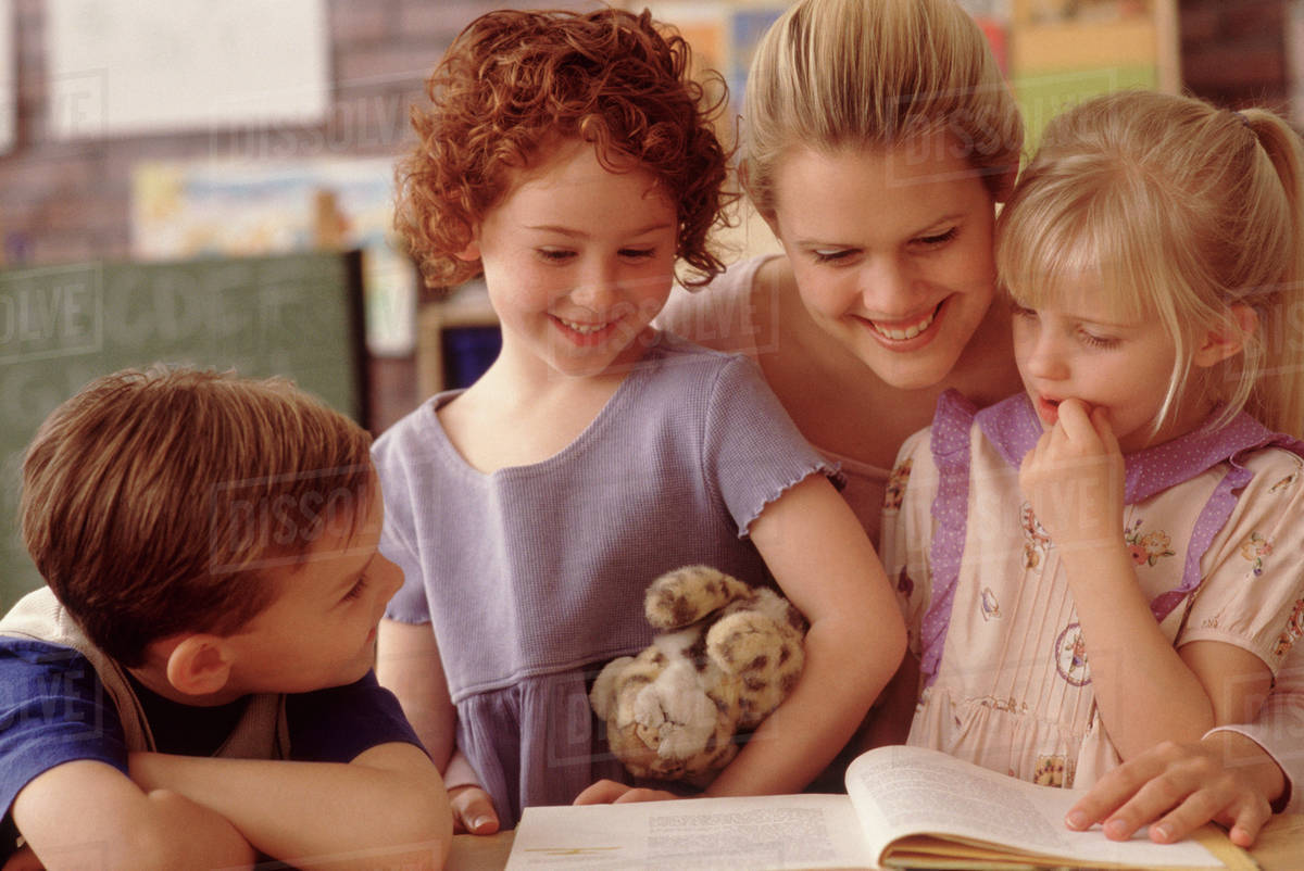 Group of children in classroom - Royalty-free Stock Photo | Dissolve