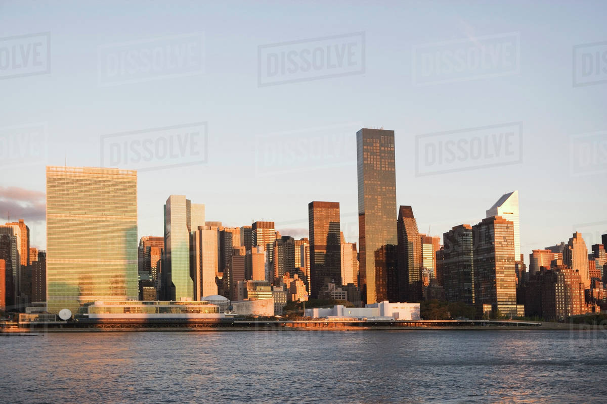 Skyline at sunset - Royalty-free Stock Photo | Dissolve