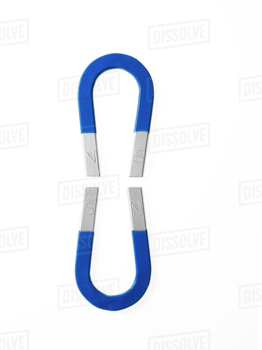 Two blue magnets - Royalty-free Stock Photo | Dissolve