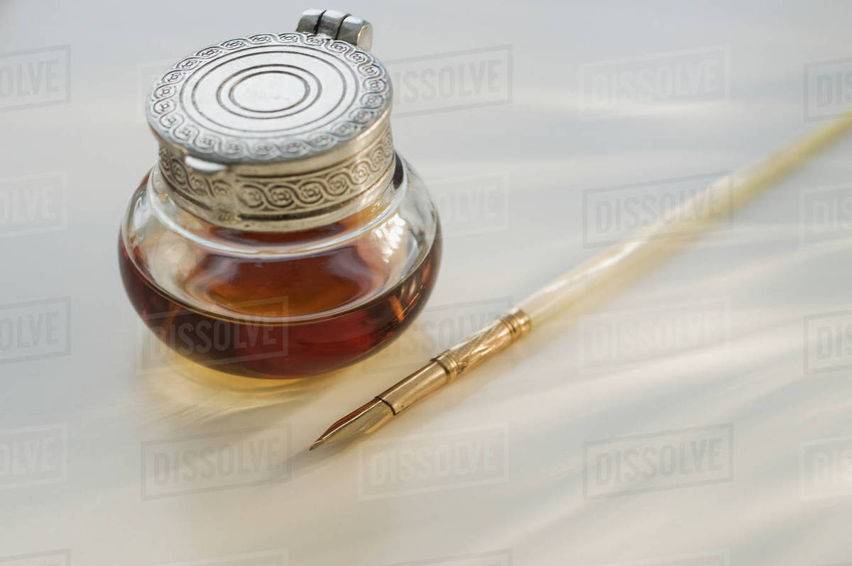 Antique pen and ink - Stock Photo - Dissolve
