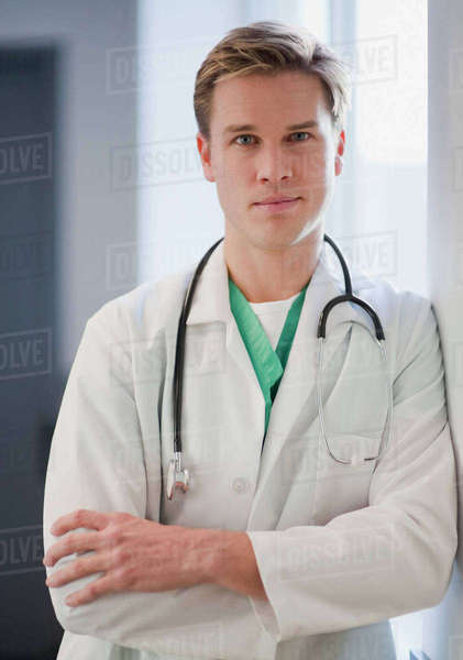 Portrait of male doctor - Royalty-free Stock Photo | Dissolve