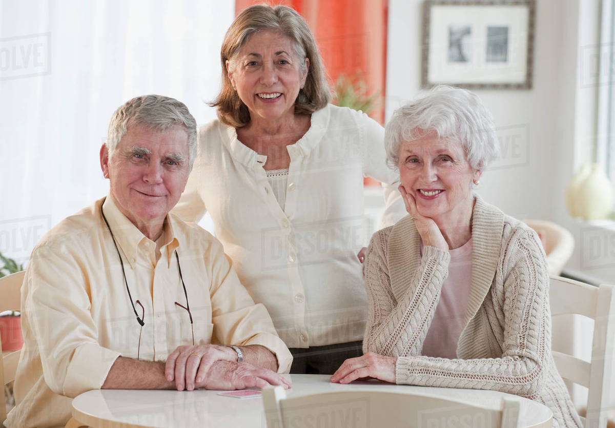 Senior adults in retirement community - Royalty-free Stock Photo | Dissolve