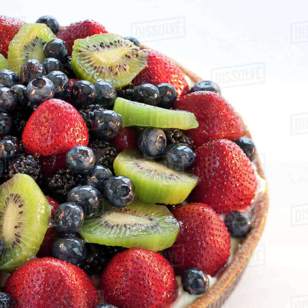 A fresh fruit tart - Stock Photo - Dissolve