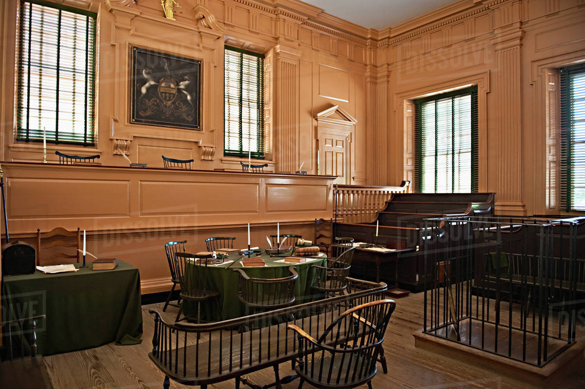 Independence Hall Court Room - Royalty-free Stock Photo | Dissolve