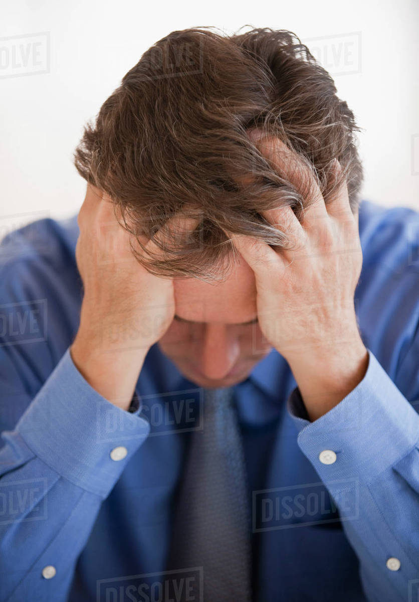 Frustrated Man - Stock Photo - Dissolve